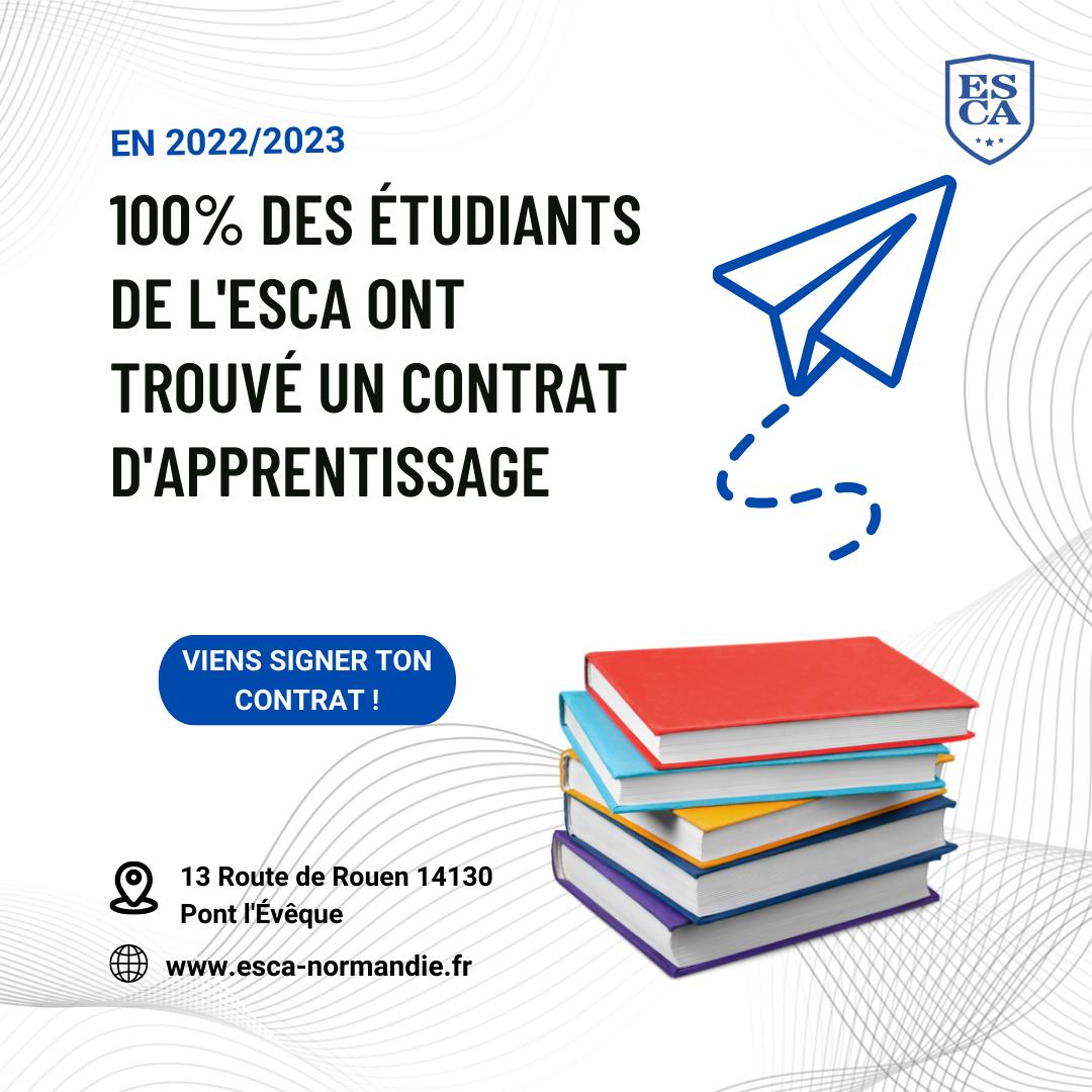 100 % des étudiants de l'ESCA sont en apprentissage ! - Esca Normandie
